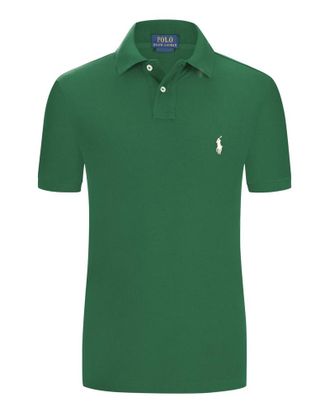 Ralph Lauren Piqu&eacute;-Poloshirt mit Polosreiter-Stickrei, Custom Slim Fit in