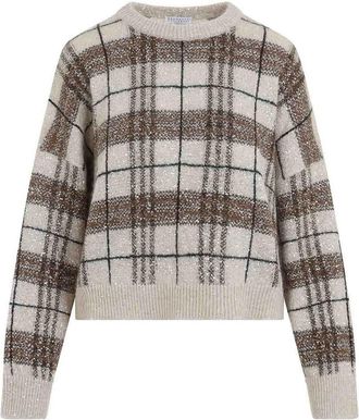 Brunello Cucinelli Rundhalspullover - Creme