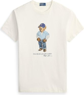 Ralph Lauren T-Shirt mit Polo Bear -Motiv und Reliefstickerei in