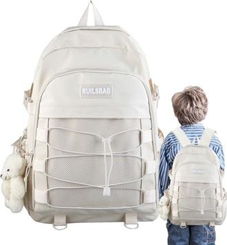 Generic Grand sac &agrave; dos d&eacute;cole - Sac pour ordinateur portable de voyage, sac dordinateur professionnel, sac &agrave; dos r&eacute;sistant &agrave; leau | Design spacieux et organi