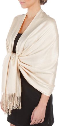 Sakkas Silky Feste weiche Pashmina Schal Wrap Stole - Moonlight Grey