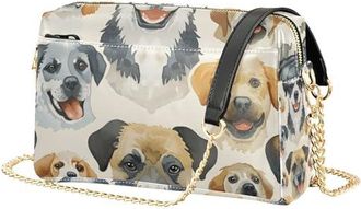 Mnsruu Sacs à bandoulière pour femme, sacs à main en cuir aquarelle, sac à main