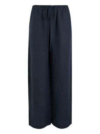 Bec&bridge pantalon palazzo Elyce &agrave; lien de resserrage - Bleu