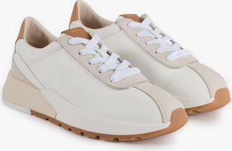 Geox Baskets Metropoli en cuir m&eacute;lang&eacute;