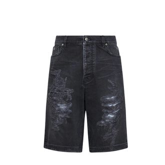 John Richmond Herren, Shorts, Schwarzk, W38Gr&ouml;&szlig;e