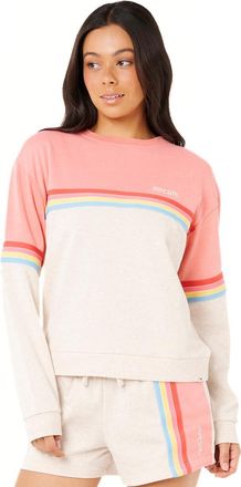 Rip Curl Damen High Tide Raglan Crew Sweatshirt Pullover, Oatmeal Marle 253 Surf Revival, XL