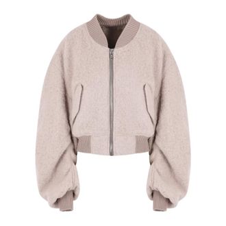 Rick Owens Secchia Cropped Flight Jacket - - Jackets - Damen - Beige - S