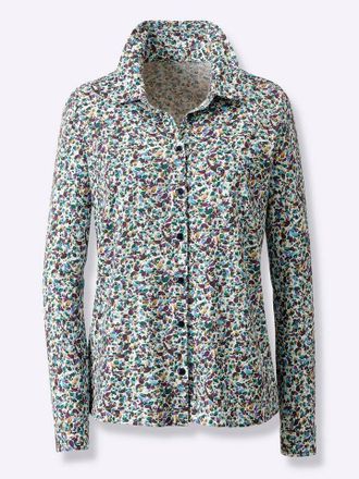 Witt Klassische Bluse Jersey-Bluse Langarm