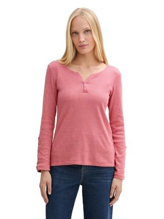 Tom Tailor 1024036 T-Shirt, 37445-off White Red Small Stripe, XL Femmes