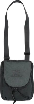 C.P. Company sac à bandoulière à logo brodé - Gris