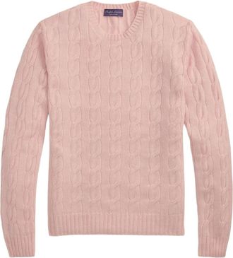Ralph Lauren Purple Label Pullover mit Zopfmuster - Rosa