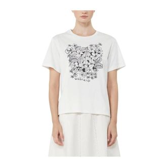Max Mara Femme, Tops, Blanc, Taille: 42 FR Bora T-Shirt