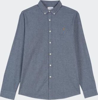 Farah Chemise col am&eacute;ricain slim-fit en coton biologique - Taille S