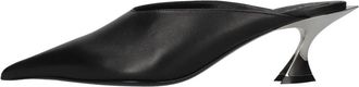 MUGLER Femme, Chaussures, Noir, Taille: 37 1/2 EU Mules Kitten en Cuir