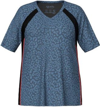Ulla Popken T-Shirt Funktions-Shirt Classic V-Ausschnitt Halbarm