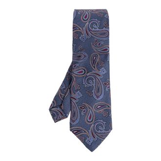 Etro Krawatte mit Paisley- und Mikro-Muster - - Accessories - Herren - Blau - ONE SIZE