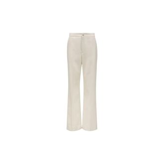 Moncler Wollgabardine-Hose - - Trousers - Damen - Wei&szlig; - S