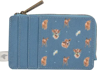 Wrendale Designs Kartenhalter Farmyard Friends Kuh, blau, 130mm x 85mm x 10mm, Kuh