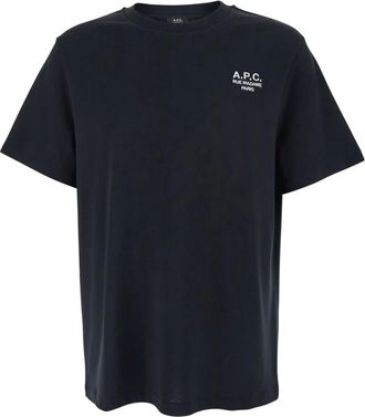 A.P.C. A.p.c., Homme, Tops, Noir, Taille: L T-shirt ras du cou