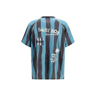Palm Angels Mens Blue Cotton Sportswear Clothing