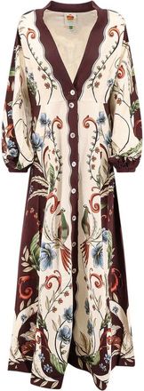 Farm Rio Farm Rio - Millena Maxi Dress - Femme - Robes - Multicolore - Taille: 38 FR