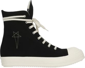 Rick Owens Homme, Chaussures, Noir, Taille: 43 EU Baskets en jean avec logo brod&eacute; sur le c&ocirc;t&eacute;