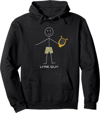 Whyitsme Design Lustige Herren Lyre Harfe, Boy Lyre Spieler Geschenk Pullover Hoodie