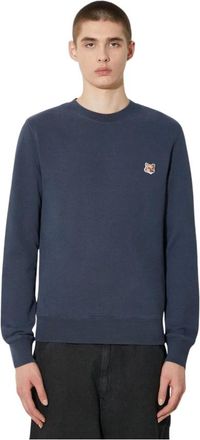 Maison Kitsun&eacute; Herren, Sweatshirts & Hoodies, Blau, XLGr&ouml;&szlig;e