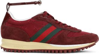 Gucci Low-Top Sneaker - Vibrant Red Leather Sneakers - Gr. 36,5 (EU) - in Rot - f&uuml;r Damen