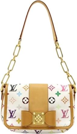 Louis Vuitton Sac bandouli&egrave;re en toile Pre-owned - Femme - Pre-owned - Blanc - Taille: ONE Size