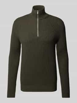Jack & Jones Strickpullover mit Troyer-Kragen Modell RBLALIAM