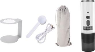 Generic Machine &agrave; Capsules de caf&eacute; Rechargeable Enti&egrave;rement Automatique Portable pour Lext&eacute;rieur avec Affichage Num&eacute;rique pour le Bureau de Voyage de Camping,