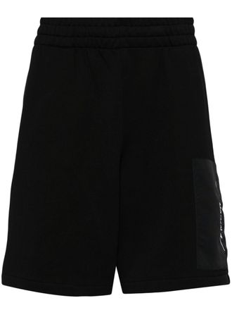 Moschino short &agrave; logo brod&eacute; - Noir