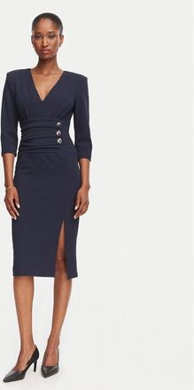 Rinascimento Rinascimento Coctailkleid CFC0020495002 Dunkelblau Slim Fit