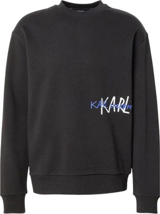 Karl Lagerfeld Homme, Sweatshirts et sweats à capuche, Noir, Taille: M Sweat Crewneck 705112-553904