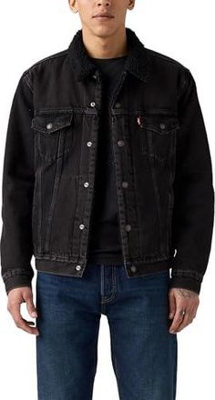 Levi's Homme Veste Trucker Type III Sherpa Built To Last Sherpa Trk Black M
