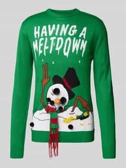 Lindbergh Strickpullover mit Label-Stitching