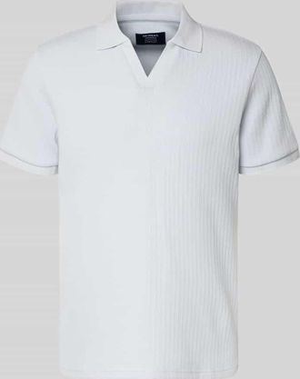 Mc Neal Regular Fit Strick-Poloshirt mit V-Ausschnitt