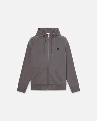 Timberland Exeter River Hoodie mit durchgehendem Rei&szlig;verschluss f&uuml;r Herren in Schwarz, Herren, Schwarz, Gr&ouml;&szlig;e