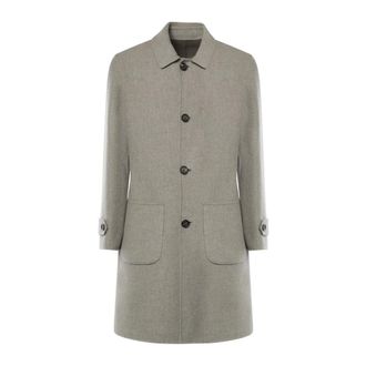 Eleventy Manteau droit r&eacute;versible - Homme - Manteaux - Beige - Taille: XL