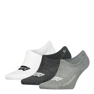 Levi's Unisex Footie Socks, Grey, 35/38