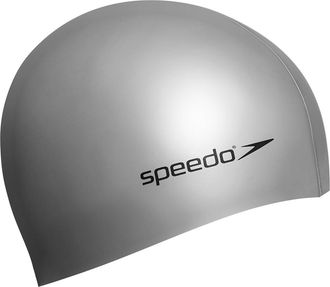 Speedo Badekappe Plain Flat Silicone Cap silver