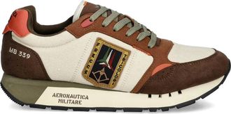 Aeronautica embroidered sneakers - Nude