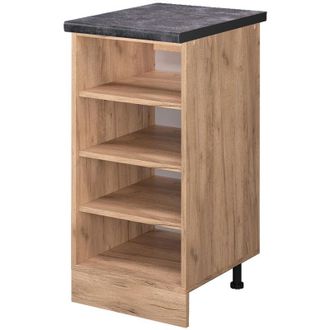 Vicco Etagère de cuisine R-Line, Chêne de force doré, 40 cm, pt Anthracite Vicco