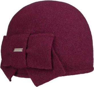 Seeberger Chapeau Laine Foul&eacute;e Litika Chapeau en Laine foul&eacute;e Bonnet pour lhiver (Taille Unique - Raspberry)