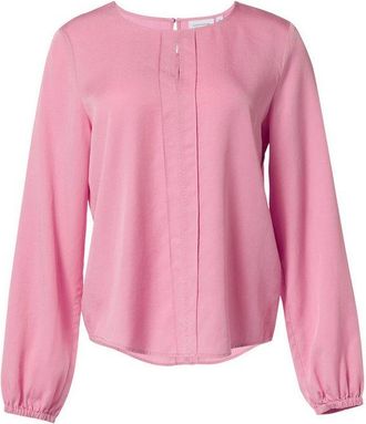 Comma Langarmbluse Bluse Lyocell-Bluse mit Cut-Out