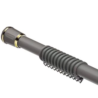 Generic Duschstange Ohne Bohren Schleuderstab f&uuml;r Gardinen Multifunktionale Teleskopstangen f&uuml;r Vorh&auml;nge Dusche Kleiderschrank(Gray,4.1-4.90m=13.5-16.1ft)
