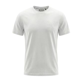 John Richmond Homme, Tops, Blanc, Taille: XL T-Shirt Basic