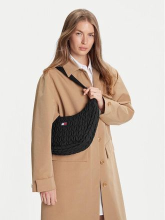 Tommy Jeans Handtasche Tjw Urban Quilted AW0AW17546 Schwarz