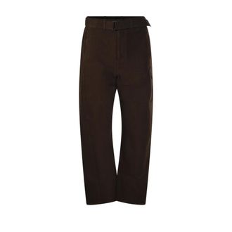 Christophe Lemaire Homme, Pantalons, Rouge, Taille: S Twisted Belted Pant